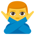 🙅‍♂️ Man Gesturing No Emoji