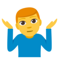 🤷‍♂️ Man Shrugging Emoji