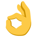 👌 OK Hand Sign Emoji