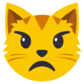 😾 Pouting Cat Face Emoji