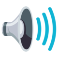 🔊 Speaker with Three Sound Waves Emoji
