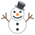⛄ Snowman Without Snow Emoji