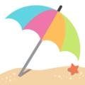 ⛱️ Umbrella on Ground Emoji