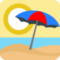 🏖️ Beach with Umbrella Emoji