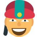 👲 Man with Gua Pi Mao Emoji