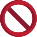 🚫 No Entry Sign Emoji