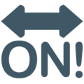 🔛 On with Exclamation Mark with Left Right Arrow Above Emoji