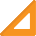 📐 Triangular Ruler Emoji