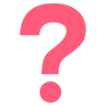 Black Question Mark Ornament Emoji