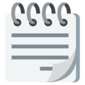 🗒️ Spiral Note Pad Emoji