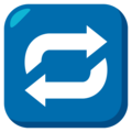 🔁 Clockwise Rightwards and Leftwards Open Circle Arrows Emoji
