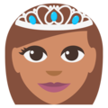 👸🏽 Princess: Medium Skin Tone Emoji