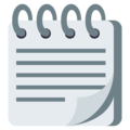 🗒️ Spiral Note Pad Emoji