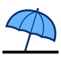 ⛱️ Umbrella on Ground Emoji