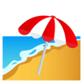🏖️ Beach with Umbrella Emoji
