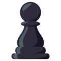 ♟️ Black Chess Pawn Emoji
