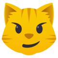 😼 Cat Face with Wry Smile Emoji