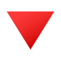 🔻 Down-Pointing Red Triangle Emoji