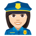 👮🏻‍♀️ Female Police Officer: Light Skin Tone Emoji