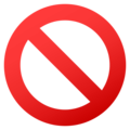 🚫 No Entry Sign Emoji