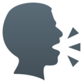 🗣️ Speaking Head in Silhouette Emoji