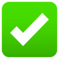 White Heavy Check Mark Emoji