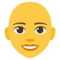 👩‍🦲 Woman: Bald Emoji