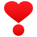 ️ Heavy Heart Exclamation Mark Ornament Emoji