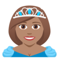 👸🏽 Princess: Medium Skin Tone Emoji