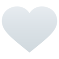 🤍 White Heart Emoji