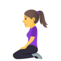 🧎‍♀️ Woman Kneeling Emoji