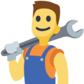 👨‍🔧 Man Mechanic Emoji