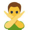 🙅‍♂️ Man Gesturing No Emoji
