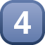 4️⃣ Keycap Digit Four Emoji