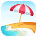 🏖️ Beach with Umbrella Emoji