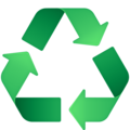 ♻️ Black Universal Recycling Symbol Emoji