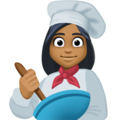 👩🏾‍🍳 Female Cook: Medium-Dark Skin Tone Emoji