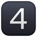 4️⃣ Keycap Digit Four Emoji