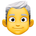 👨‍🦳 Man: White Hair Emoji