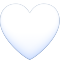 🤍 White Heart Emoji
