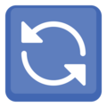 🔄 Anticlockwise Downwards and Upwards Open Circle Arrows Emoji