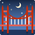 🌉 Bridge at Night Emoji