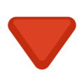 🔻 Down-Pointing Red Triangle Emoji