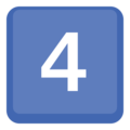 4️⃣ Keycap Digit Four Emoji