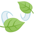 🍃 Leaf Fluttering in Wind Emoji