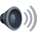 🔊 Speaker with Three Sound Waves Emoji