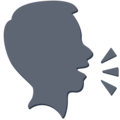 🗣️ Speaking Head in Silhouette Emoji