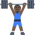 🏋🏿 Weight Lifter: Dark Skin Tone Emoji