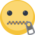 🤐 Zipper-Mouth Face Emoji