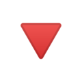 🔻 Down-Pointing Red Triangle Emoji